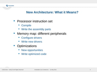 Porting linux to a new architecture | PDF