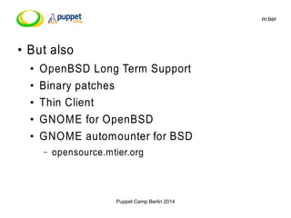Porting Puppet to OpenBSD | PPT