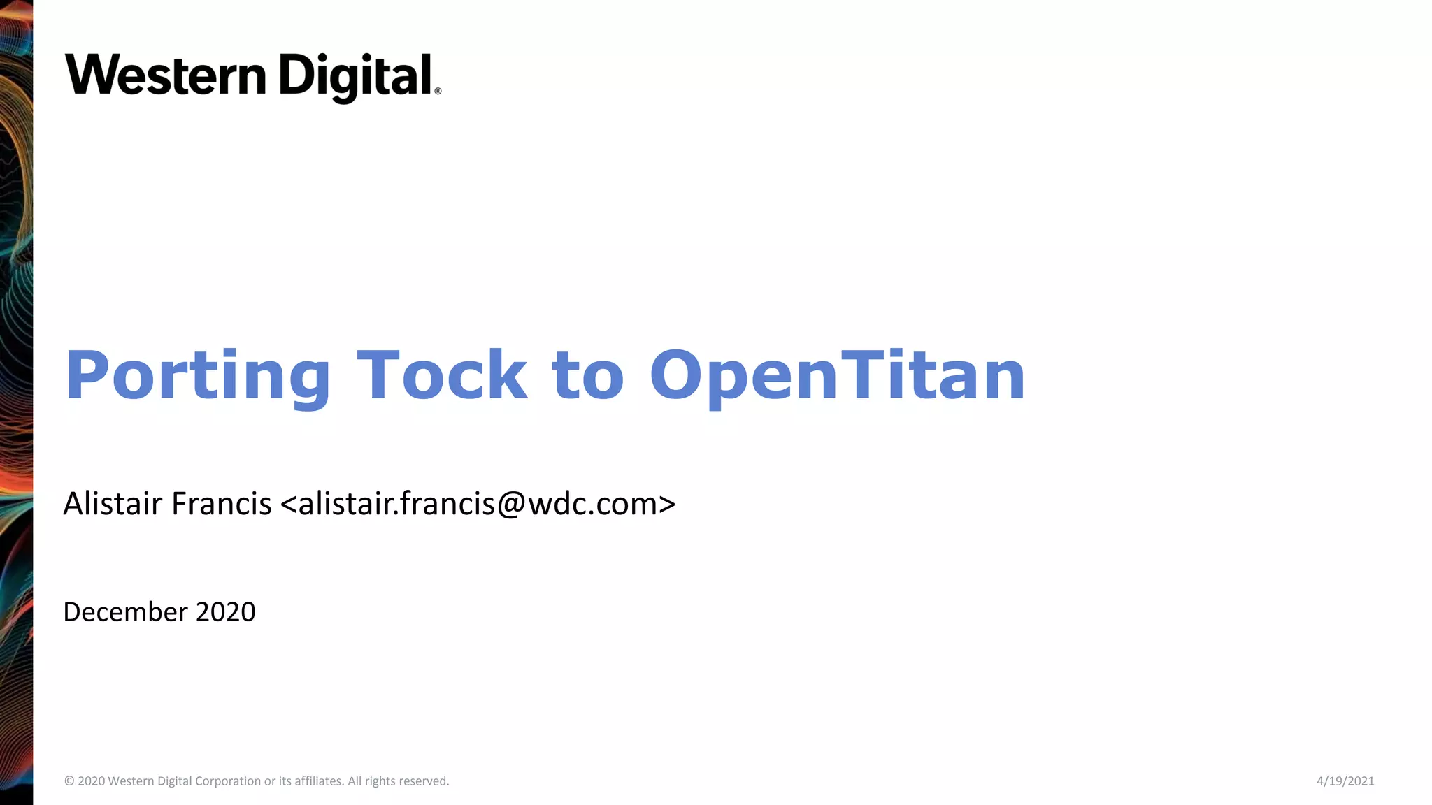 Porting tock to open titan | PPTX