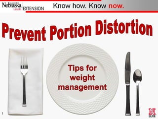 Food Portion Distortion