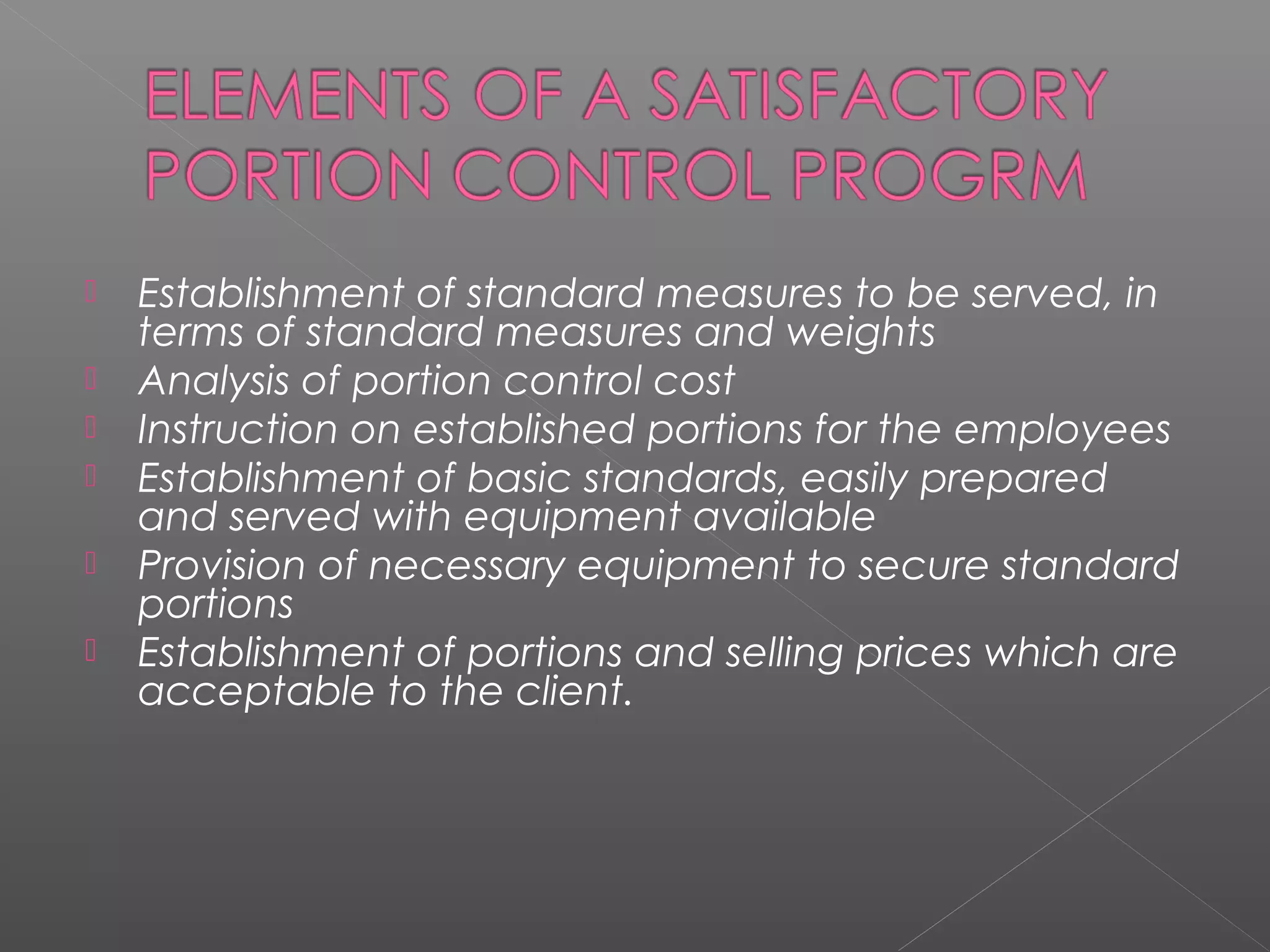 Portion control | PPT