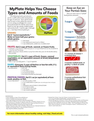 Prevent Portion Distortion Handout | PDF