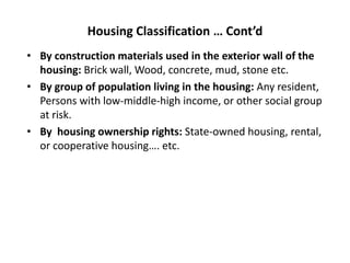 Portion One: Introduction to Housing .ppt