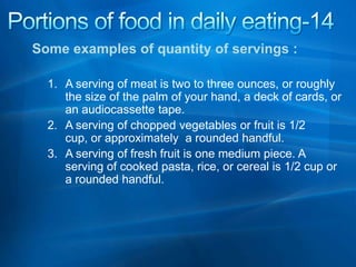 Portions Of Food In Daily Eating-14 | PPTX