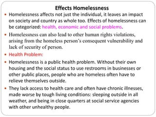 Portion Three Homelessness: Lecture Note.ppt