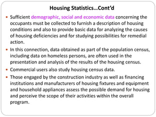 Portion Two Housing Statistics and Housing Market.ppt