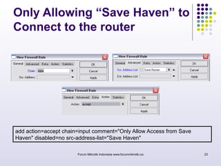 MikroTik Firewall : Securing your Router with Port Knocking | PDF