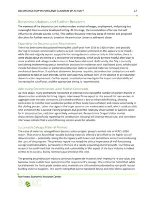 Deconstruction Report: Portland, Oregon November 2017 | PDF