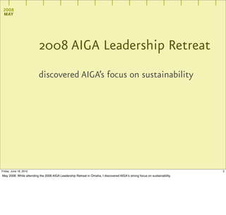 AIGA Portland Sustainability Initiative | PPT