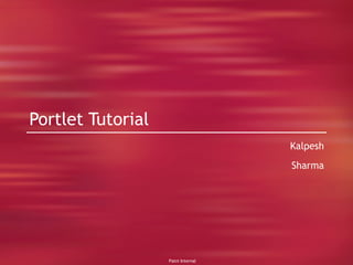 Portlet | PPT