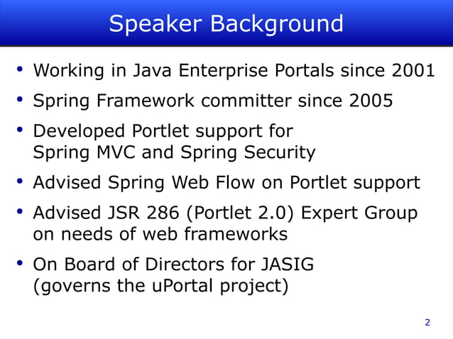 Java Portlet 2.0 (JSR 286) Specification | PPT