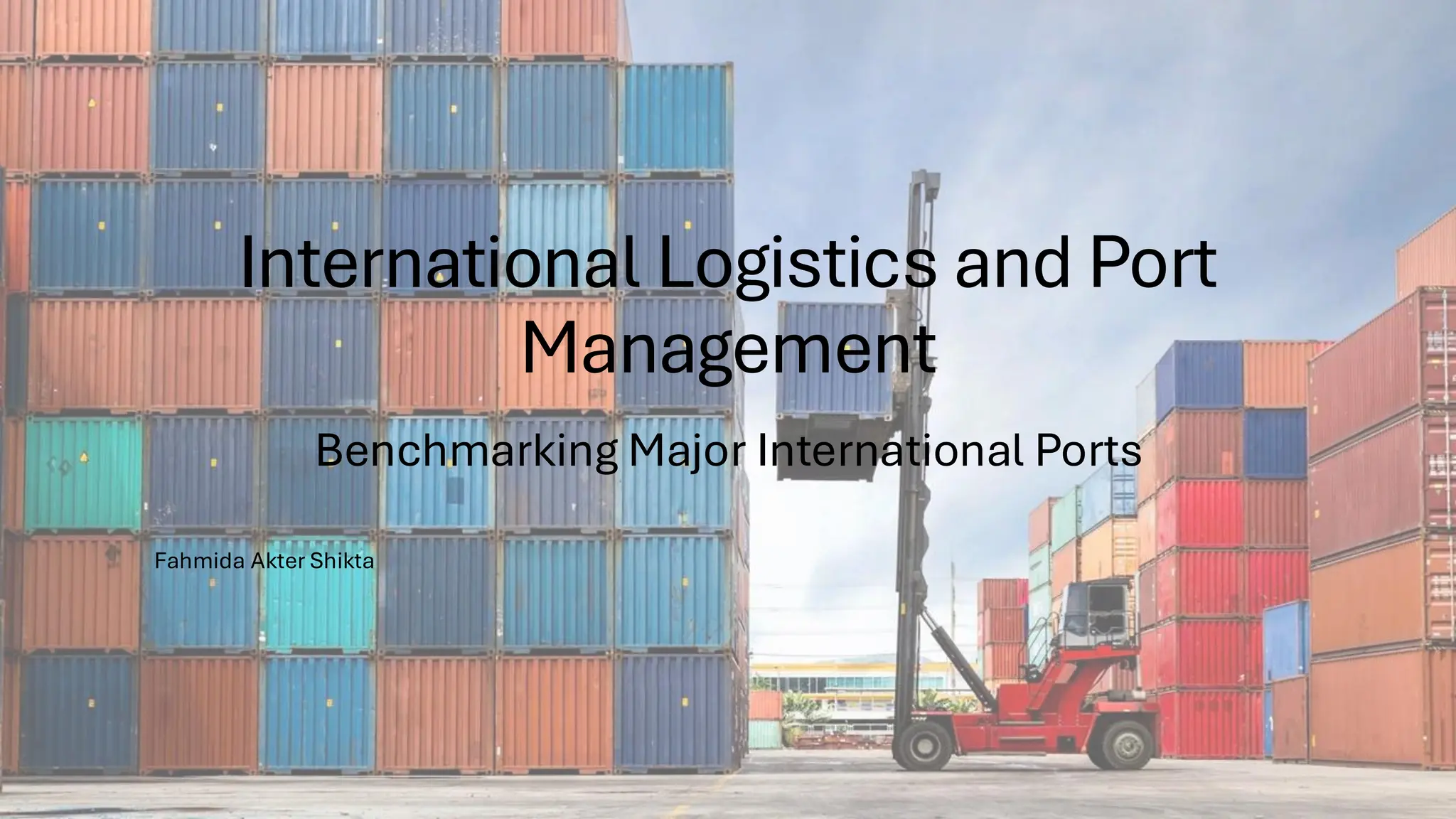 Port Management ( Port of Singapore) Presentation | PDF