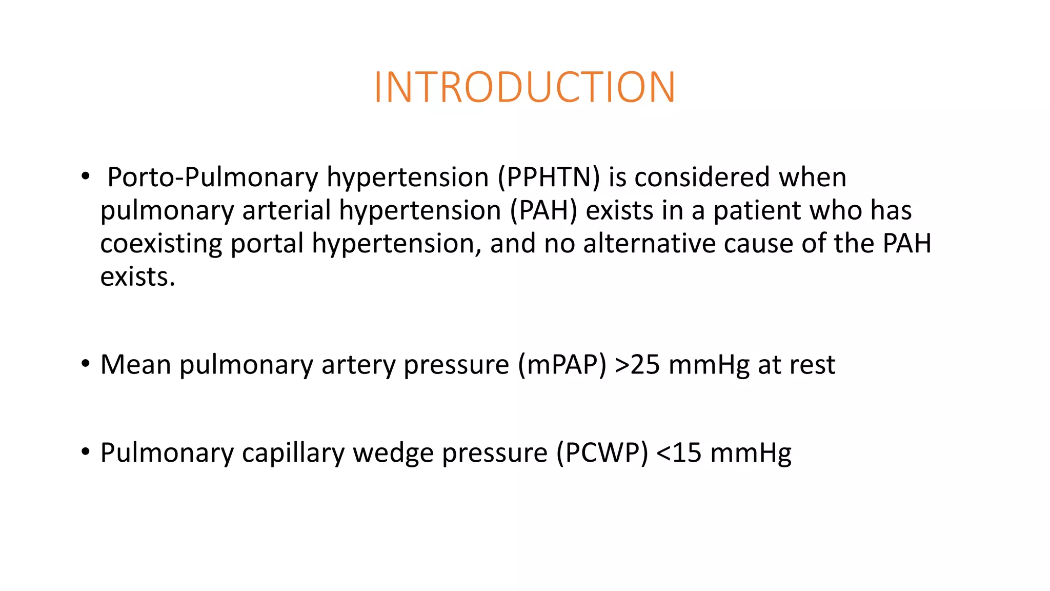 Porto pulmonary hypertension | PPT