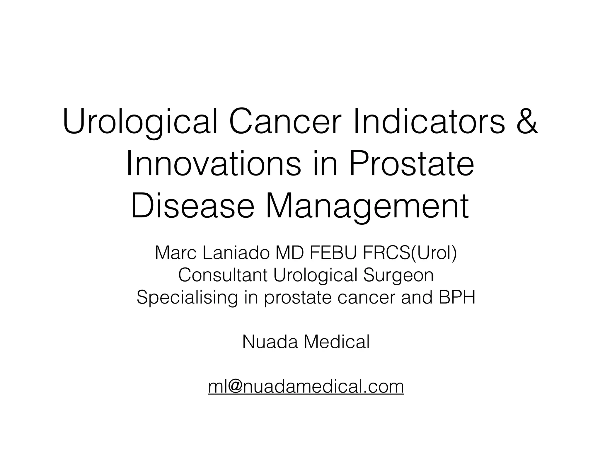 Prostate cancer detection, UroLifts, Haematuria | PDF