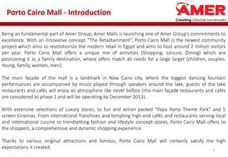 Porto cairo mall presentation | PDF