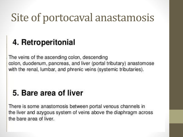 Portocaval anastamosis | PPTX