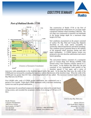 Port of oakland berths 57 58 | PDF