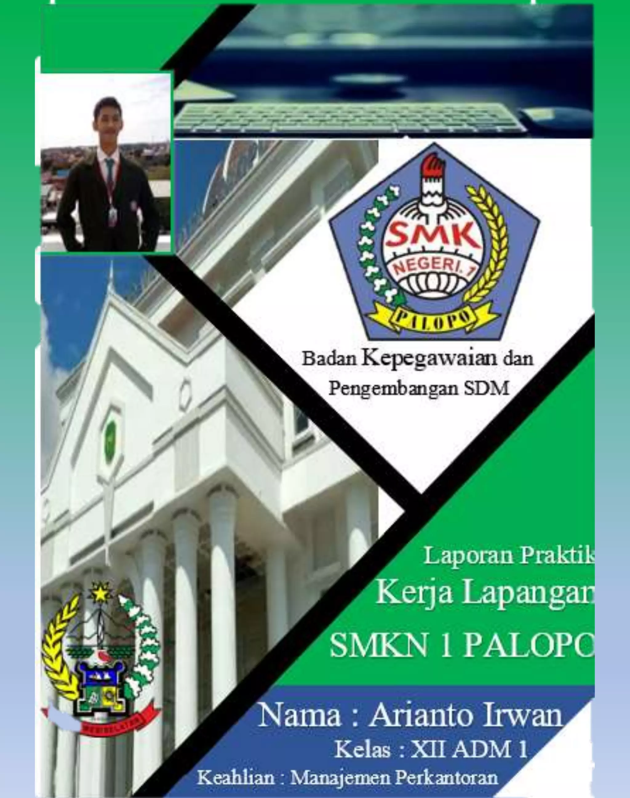 Contoh Desain Cover Laporan PKL | PPTX