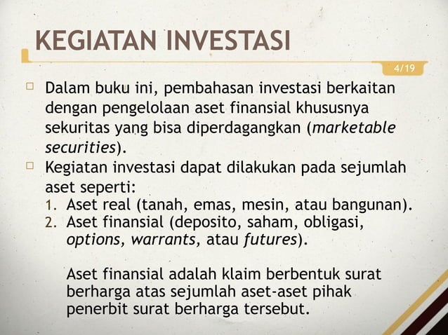 Portofolio investasi-bab-1-pengertian-investasi | PPT