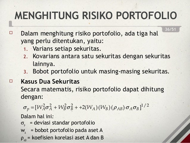 Contoh Soal Dan Jawaban Return Dan Risiko Portofolio Contoh Soal Dan Jawaban Return Dan Risiko Portofolio