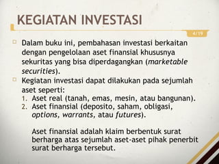 Portofolio & Investasi Bab 1 - Pengertian Investasi.ppt