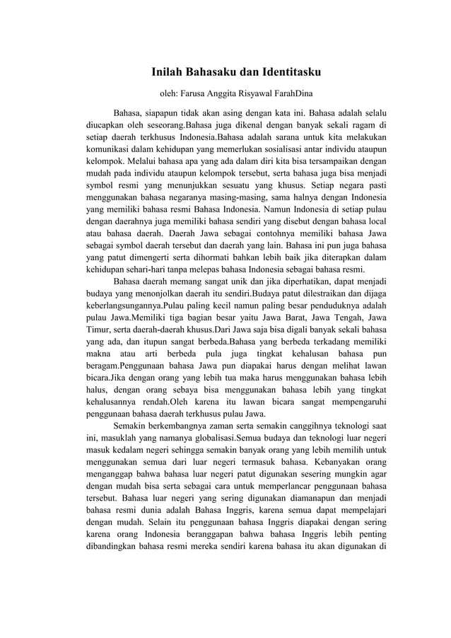 Portofolio mata kuliah farusa | DOCX