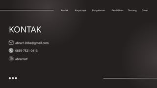 Portofolio Power point template editable | PPSX