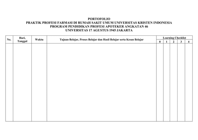 Portofolio Pkpa Rumah Sakit Docx