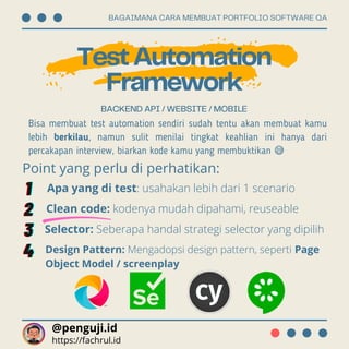 Bagaimana Cara Membuat Portofolio Untuk Software QA | PDF