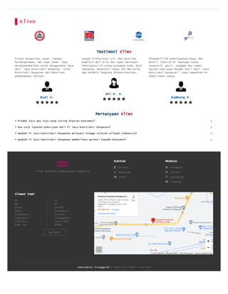 Portofolio Web Jasa Konstruksi dari Japersweb | PDF