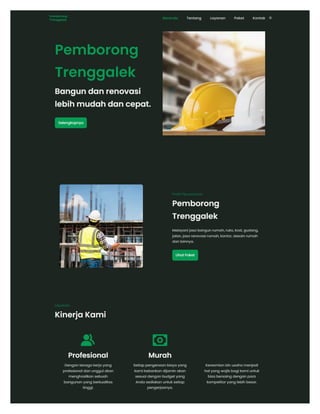 Portofolio Web Jasa Konstruksi dari Japersweb | PDF