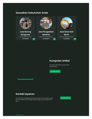 Portofolio Web Jasa Konstruksi dari Japersweb | PDF