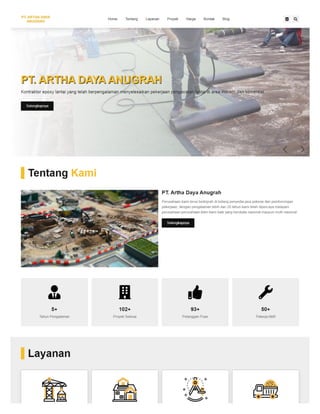 Portofolio Web Jasa Konstruksi dari Japersweb | PDF