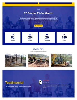 Portofolio Web Jasa Konstruksi dari Japersweb | PDF