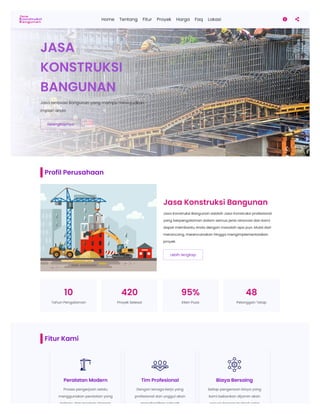 Portofolio Web Jasa Konstruksi dari Japersweb | PDF