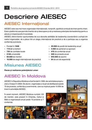 Portofoliu AIESEC Chisinau | PDF