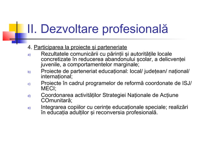 Portofoliul cadrului didactic | PPT