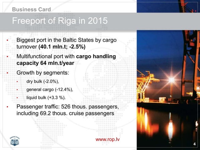 Port of Riga Presentation | PPTX