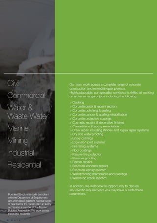 Portoles structural brochure | PDF