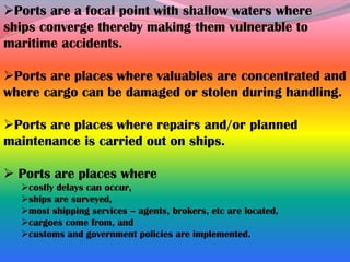 Port operations & management slideshow | PPTX