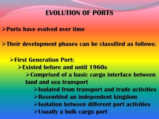 Port operations & management slideshow | PPTX