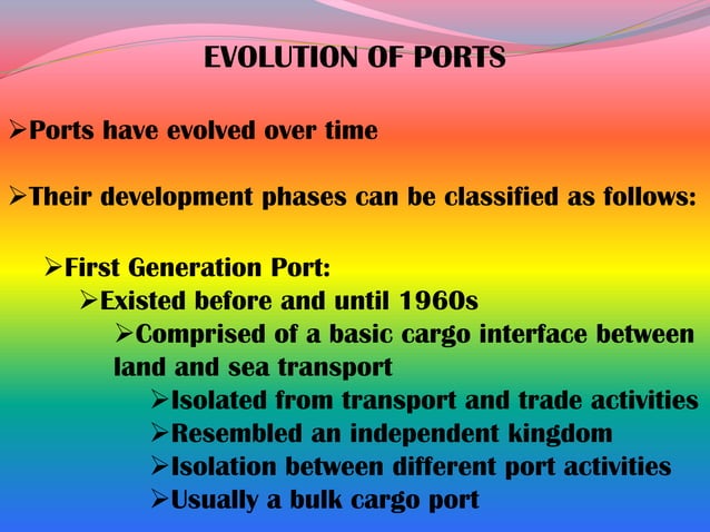 Port operations & management slideshow | PPTX