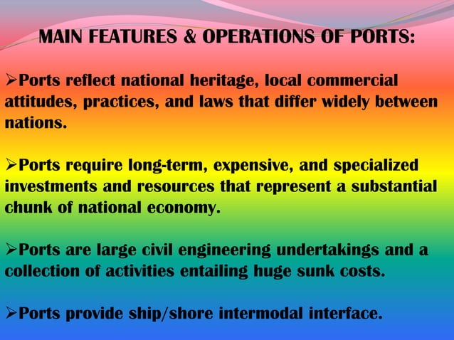 Port operations & management slideshow | PPTX