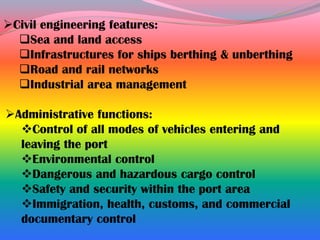 Port operations & management slideshow | PPTX
