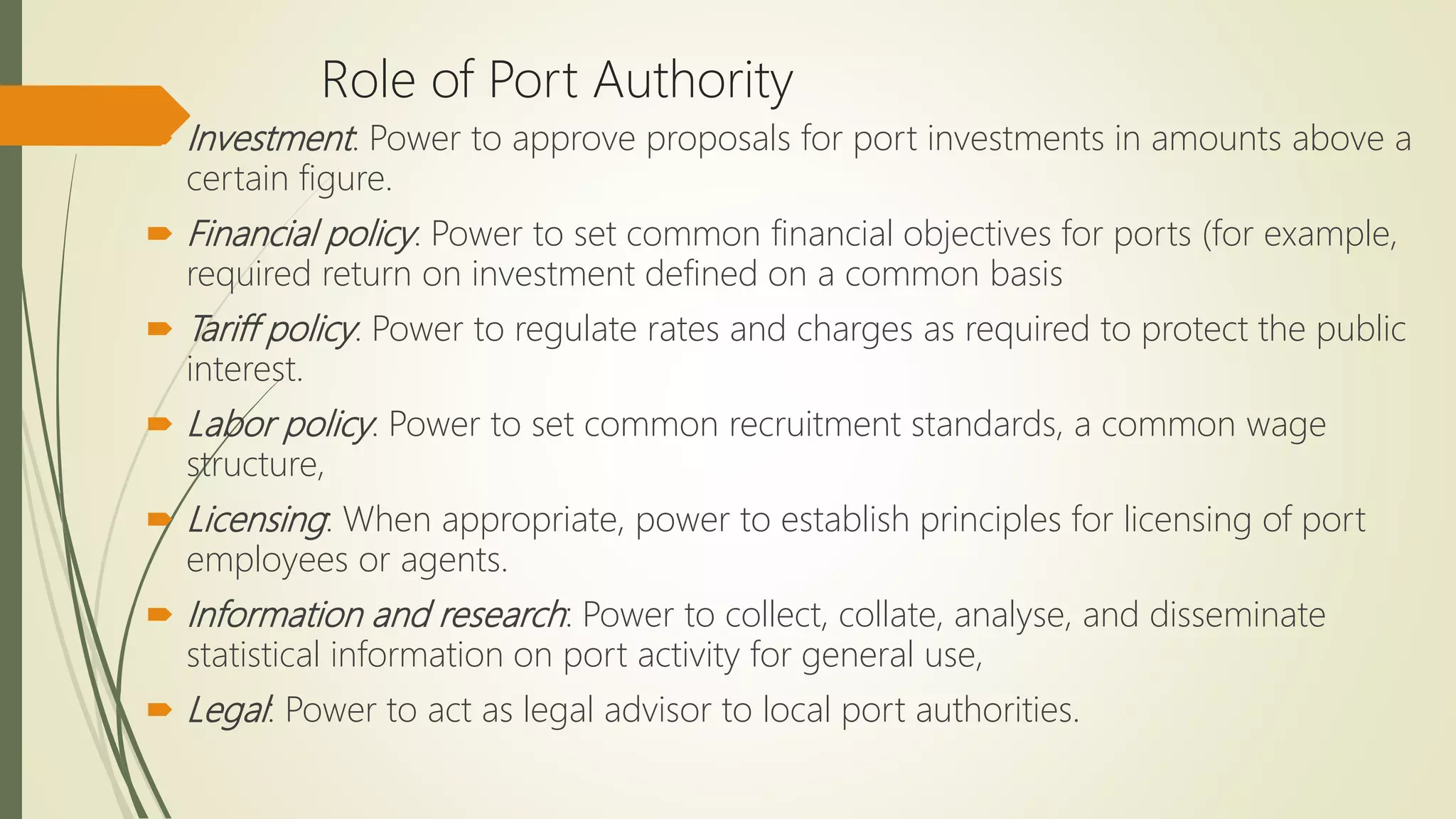 Port organization & management | PPTX