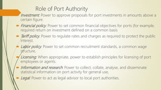 Port organization & management | PPTX