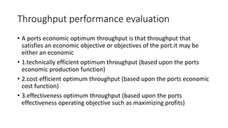 Port performance | PPTX