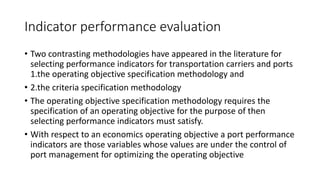 Port performance | PPTX