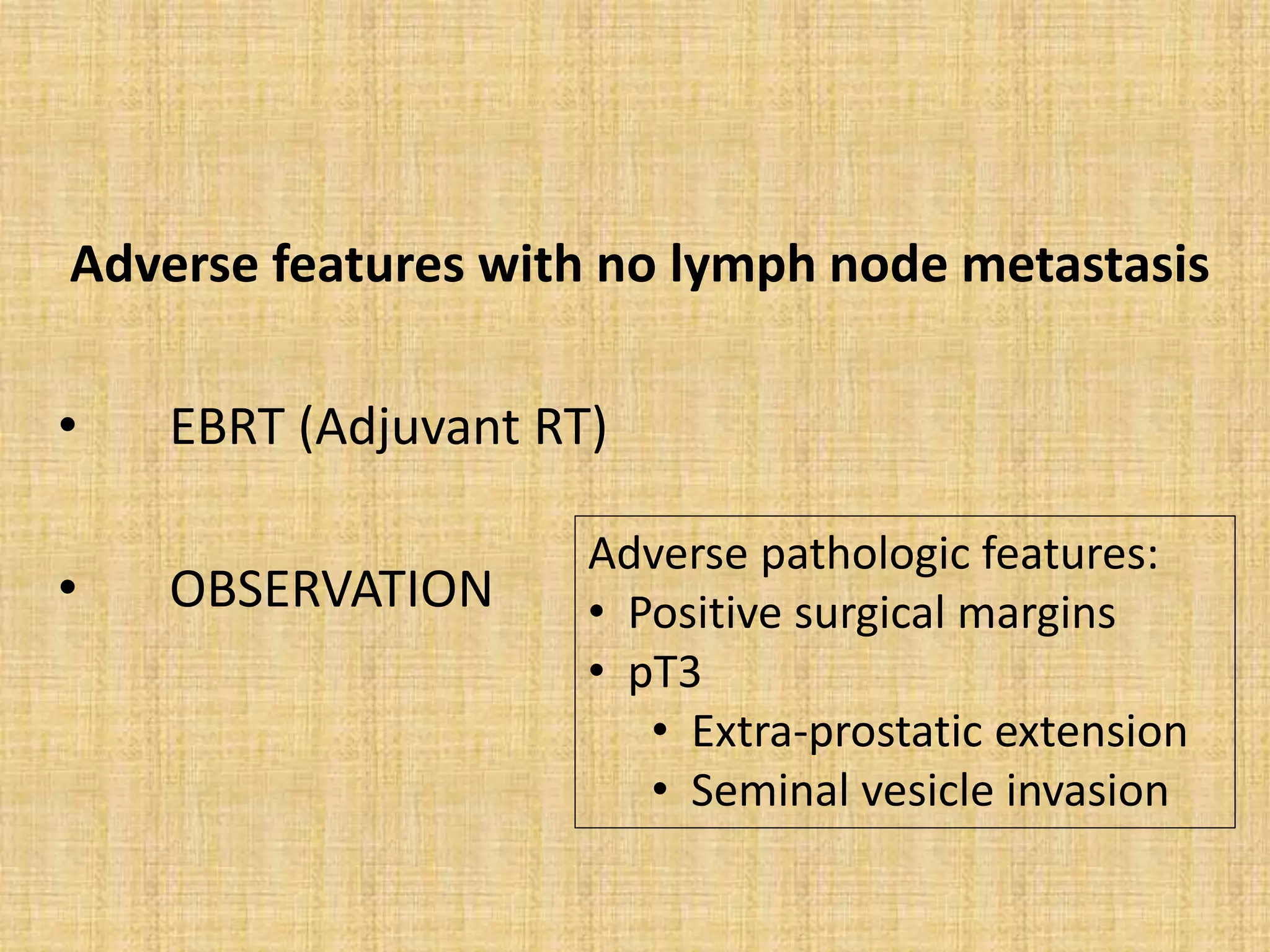 Post Operative RT in Carcinoma prostate | PPTX