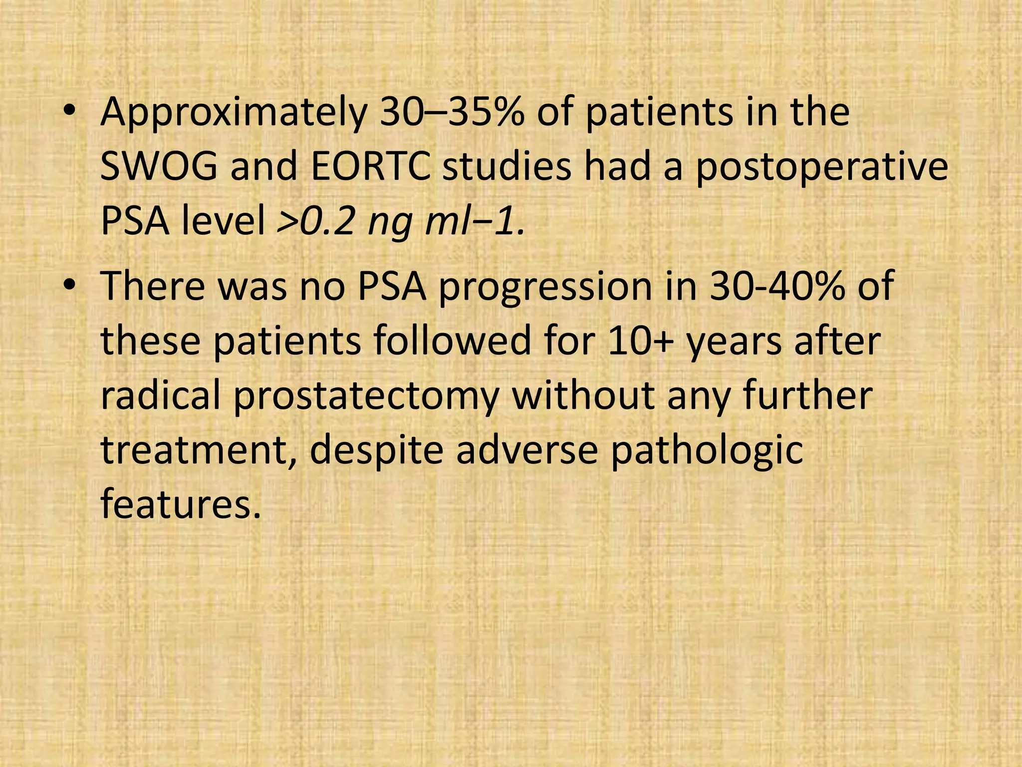Post Operative RT in Carcinoma prostate | PPTX